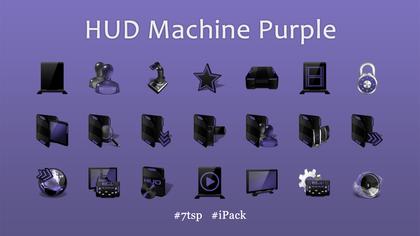 HUD Machine Purple - 图标指针 - 致美化