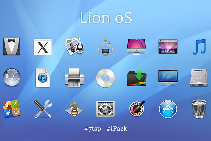 Lion oS - 图标指针 - 致美化