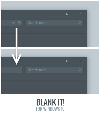 隐藏资源管理器下拉及刷新按钮 Blank It - 美化工具 - 致美化