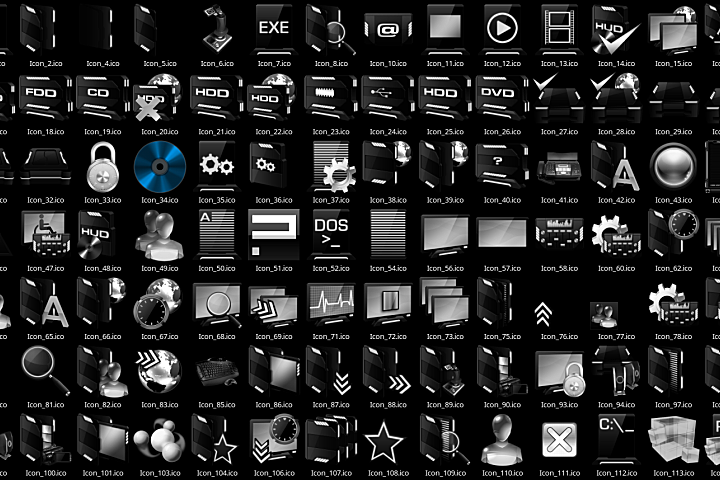 HUD Machine White iPack - 图标指针 - 致美化