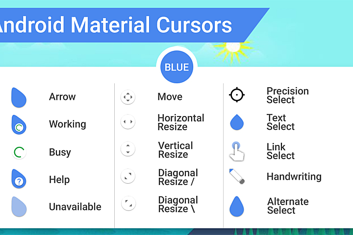 Android Material Cursors - 图标指针 - 致美化