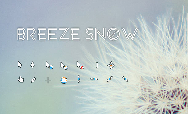 Breeze Snow - 图标指针 - 致美化