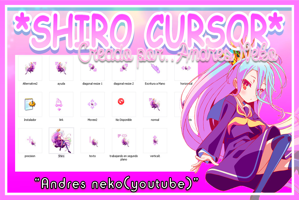 游戏人生 白 鼠标指针 - 图标指针 - 致美化