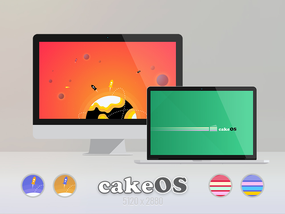 cakeOS Colors Wallpaper - 电脑壁纸 - 致美化