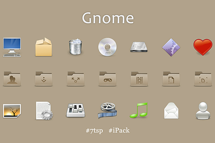 Gnome - 图标指针 - 致美化