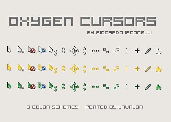 Oxygen Cursors - 图标指针 - 致美化