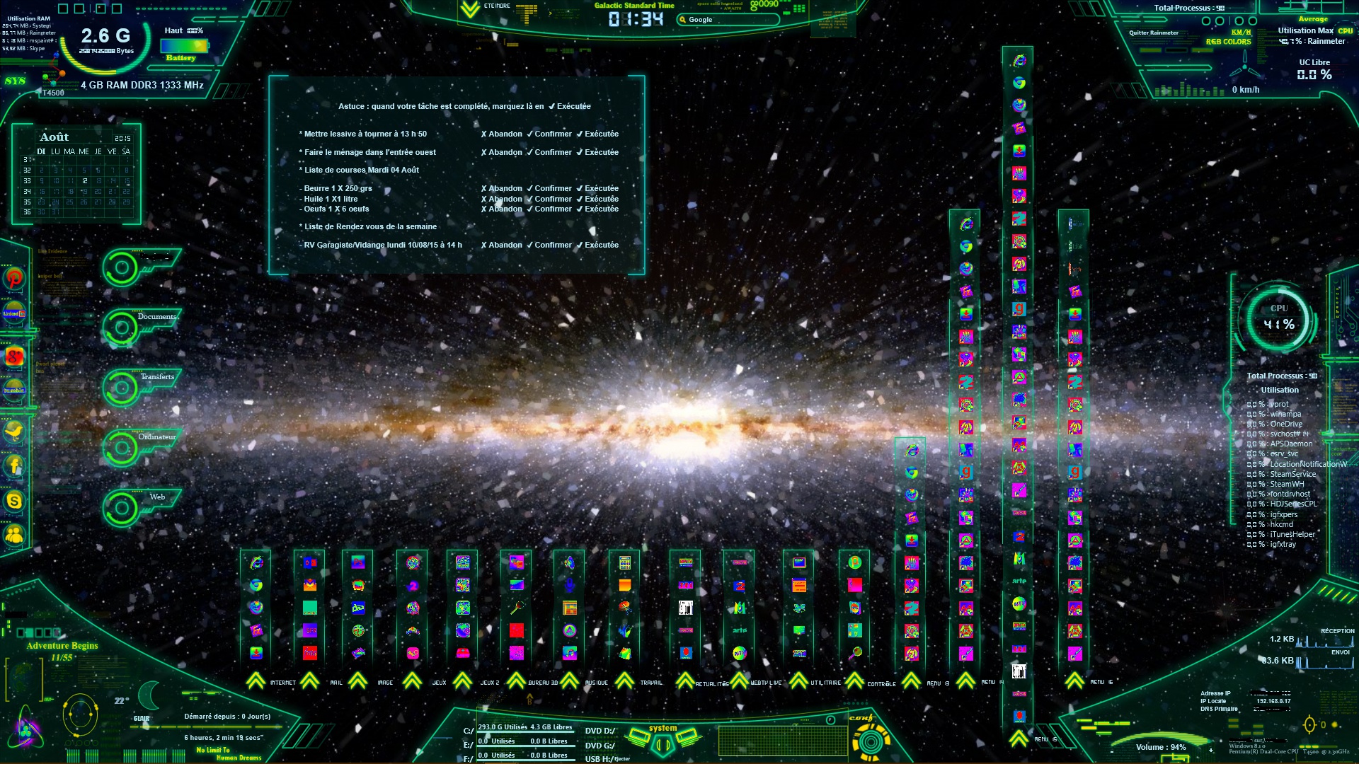 炫彩雨滴皮肤 Neon Space - 软件皮肤 - 致美化