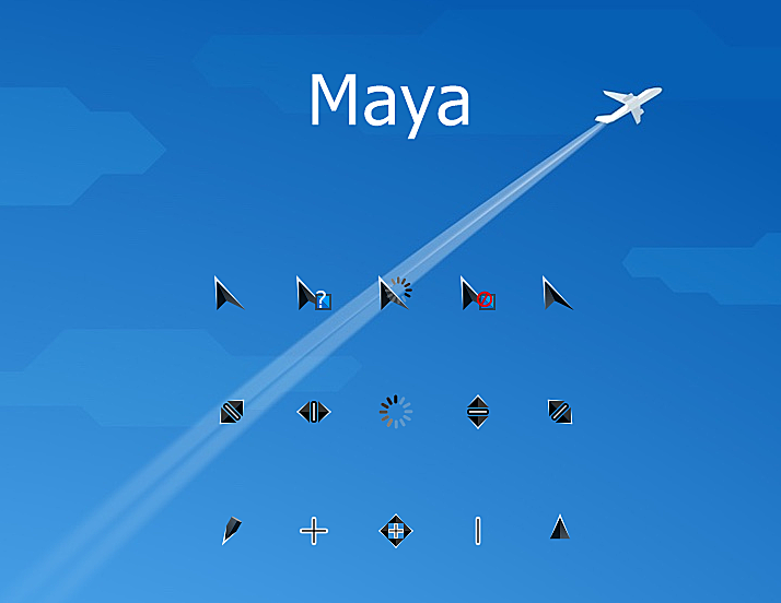 Maya Cursors - 图标指针 - 致美化