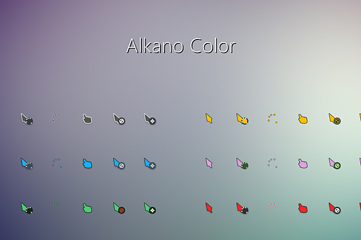 Alkano Color Cursors - 图标指针 - 致美化