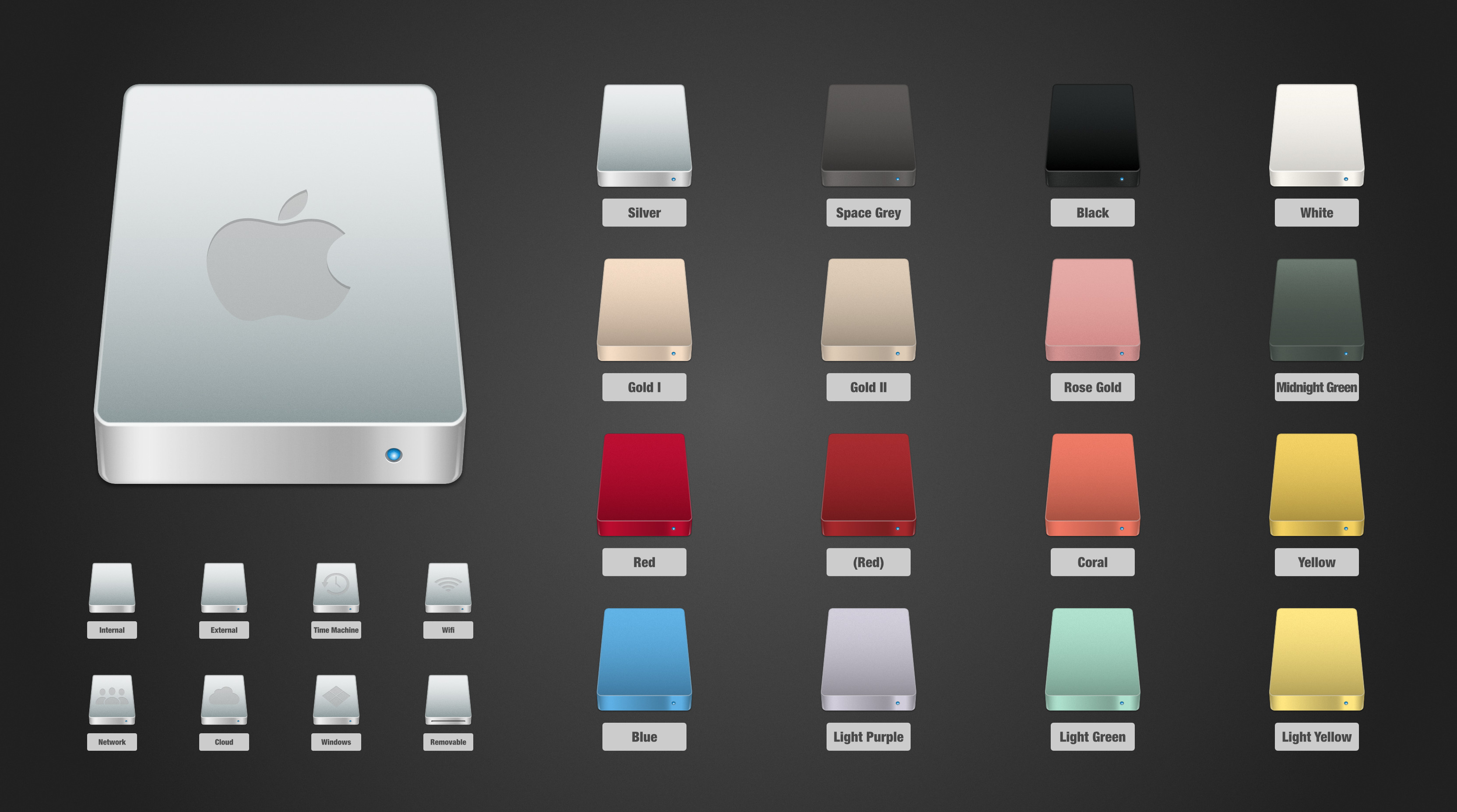 Macintosh HD Icons - 图标指针 - 致美化