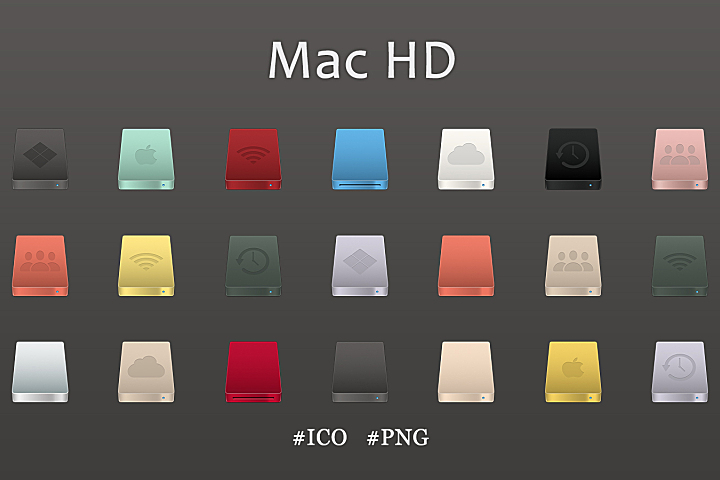 Macintosh HD Icons - 图标指针 - 致美化
