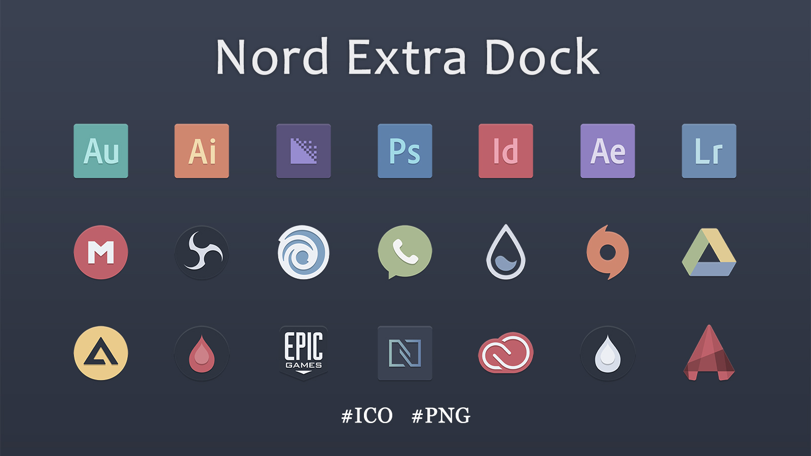 Nord Extra Icons - 图标指针 - 致美化