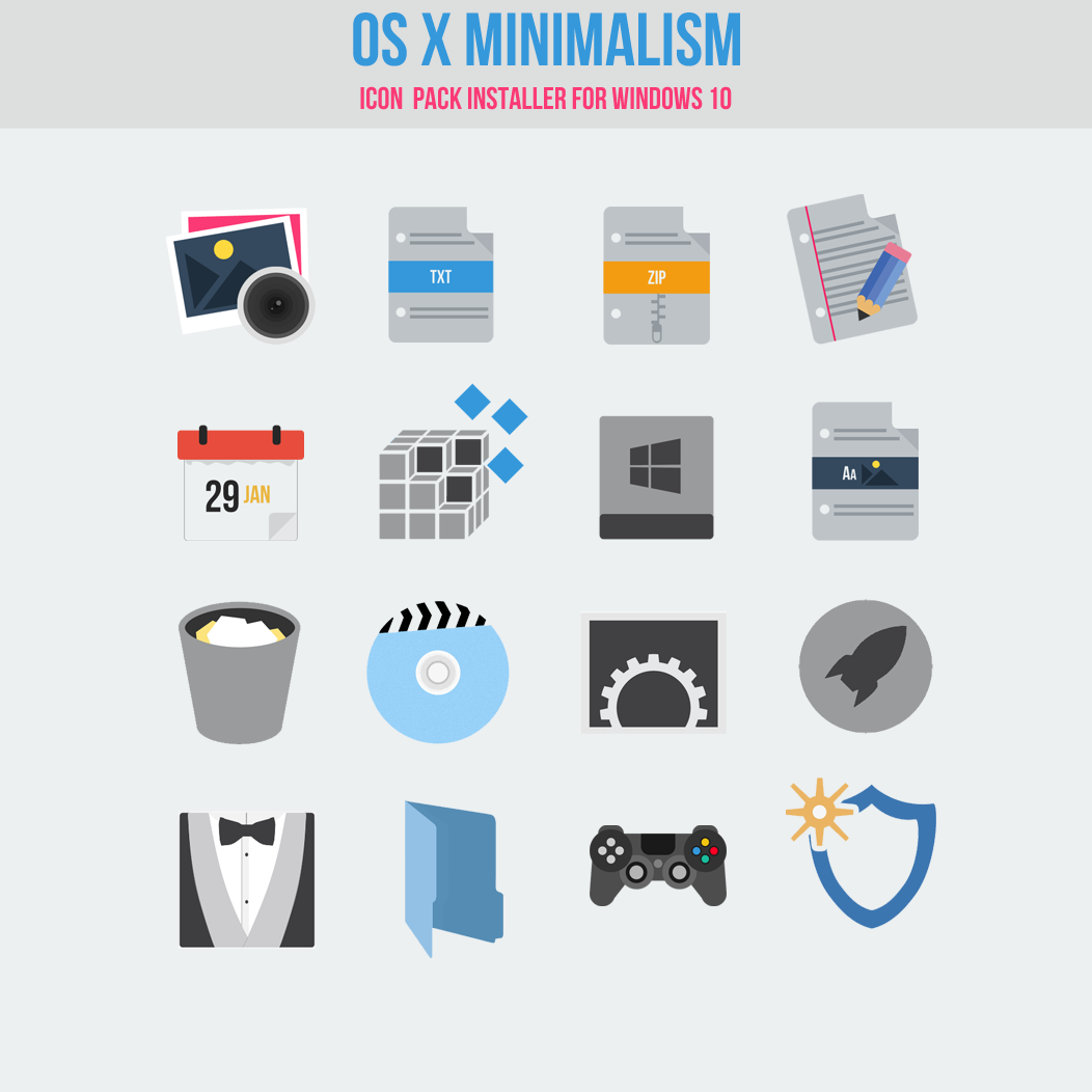 OS X Minimalism - 图标指针 - 致美化