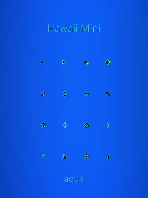 夏威夷 Hawaii 光标 - 图标指针 - 致美化