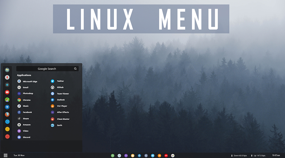 Linux菜单 雨滴皮肤 - 软件皮肤 - 致美化