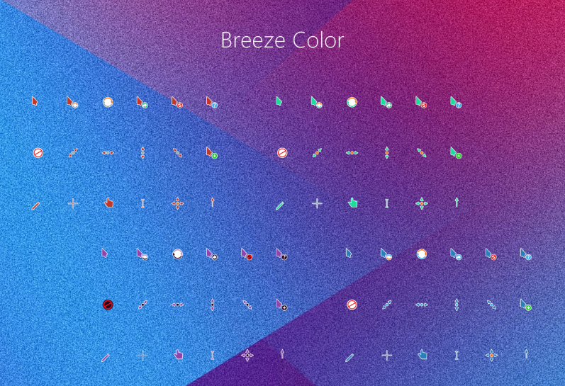 Breeze Cursors 多彩版光标 - 图标指针 - 致美化