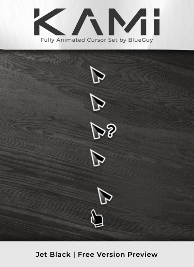 Kami v2 酷黑炫动光标 - 图标指针 - 致美化
