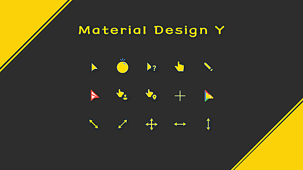 Material Design 黄色DIY版 - 图标指针 - 致美化