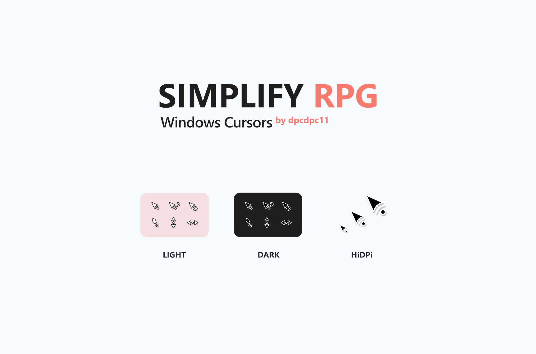 简约RPG光标 - 图标指针 - 致美化 简约RPG光标 - 图标指针 - 致美化