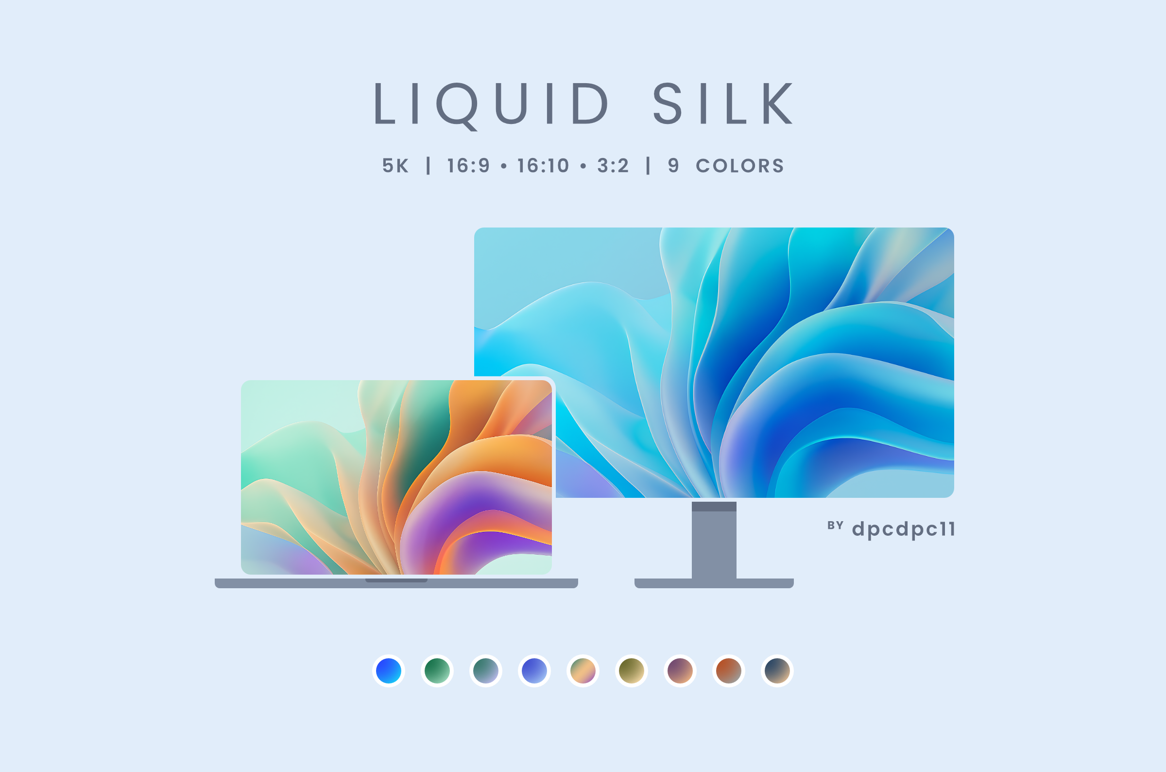 液态丝绸抽象壁纸 Liquid Silk - 电脑壁纸 - 致美化